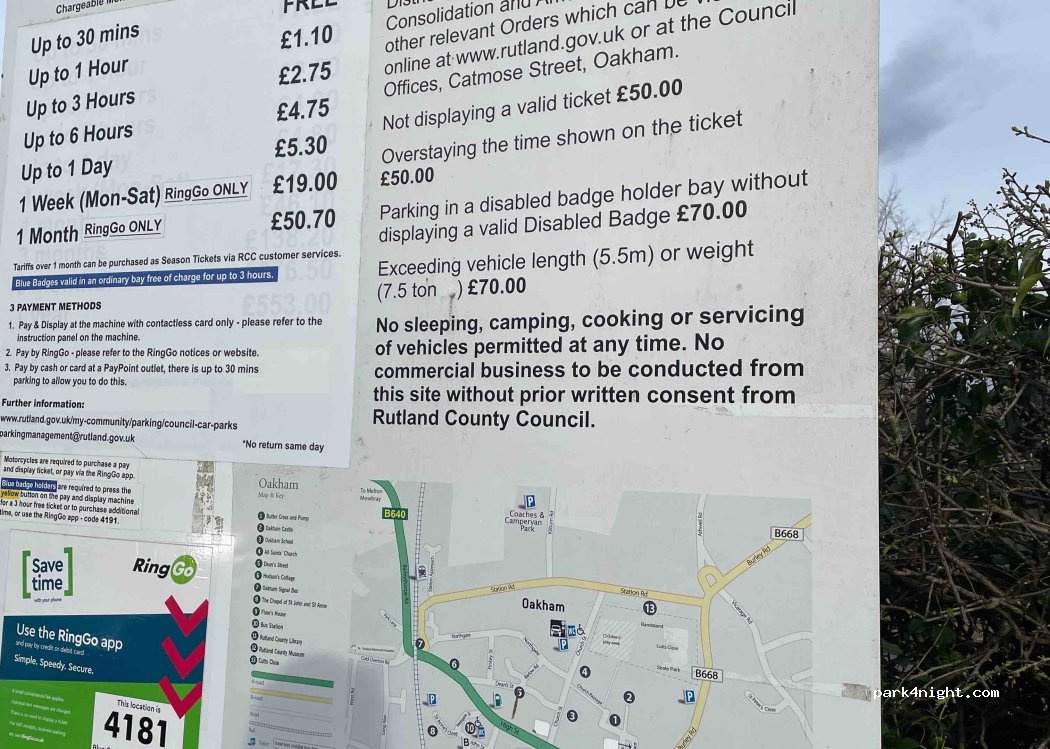 park4night - (LE15 6DH) Oakham - 29 Burley Road