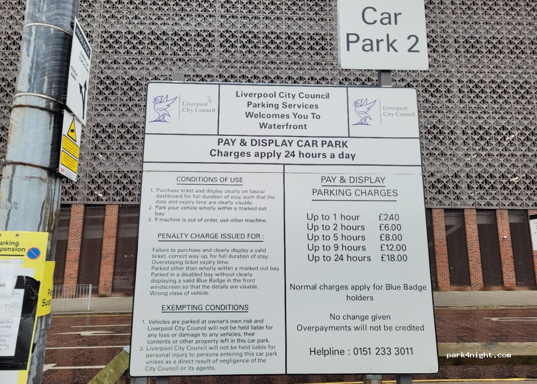 park4night - (L3 4BX) Liverpool - 17 Monarchs Quay