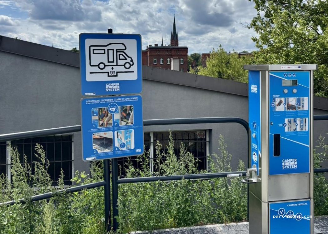 park4night - (87-100) Kamper parking w centrum Torunia